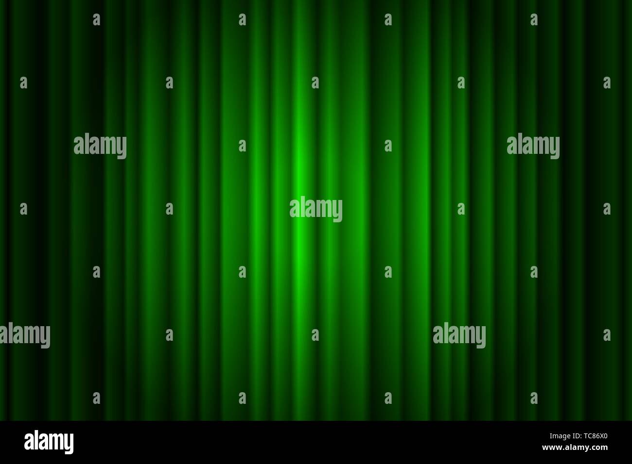 Green silky curtain texture background. Vector gradient Illustration ...