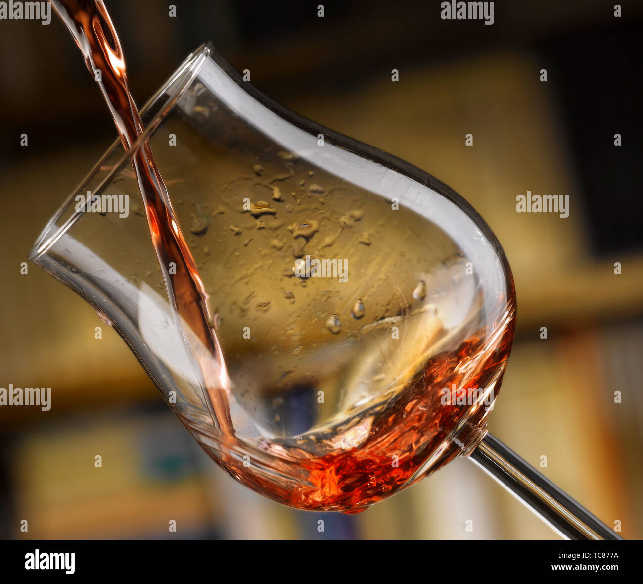 red wine poured in all its forms, library background Stock Photo - Alamy