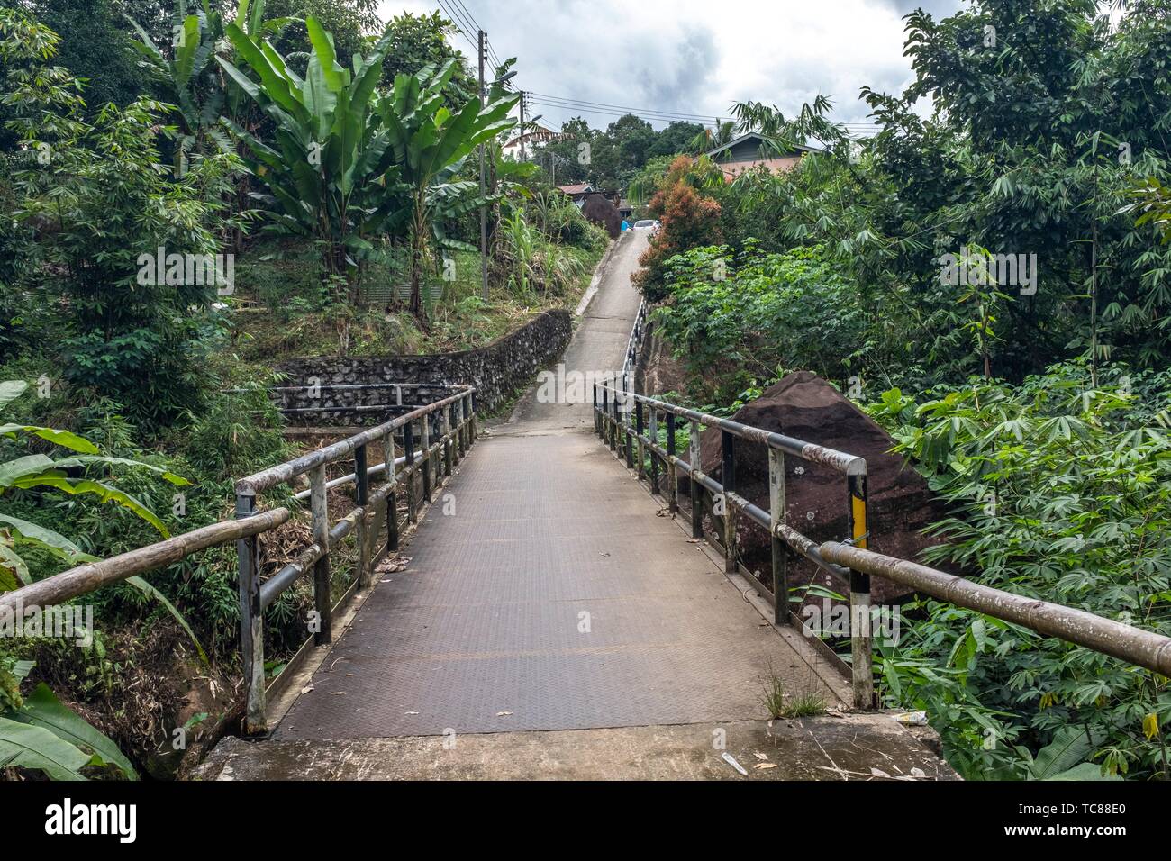 Small wooden bridge hi-res stock photography and images - Alamy
