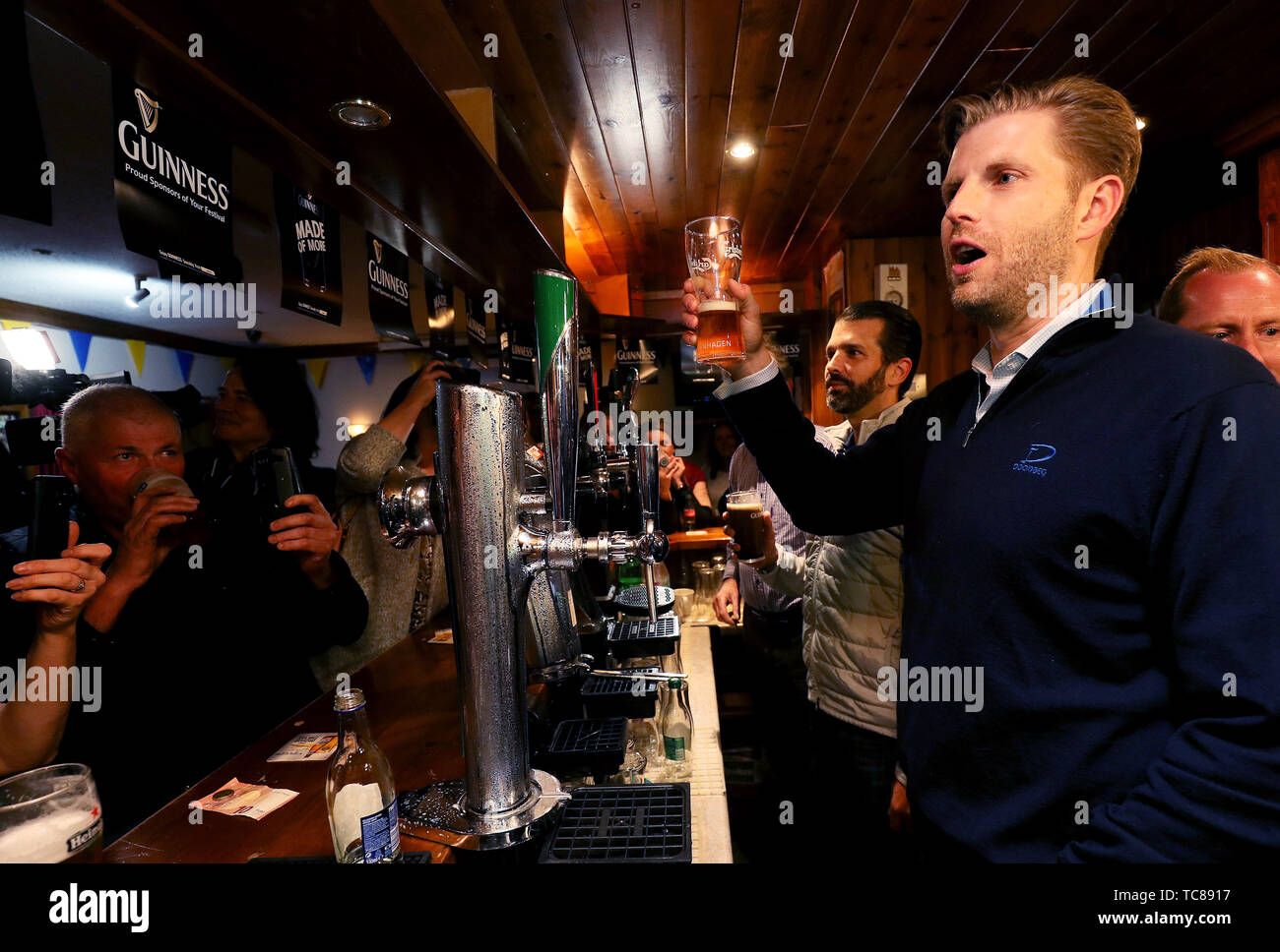 Eric Trump (right) and Donald Jr., sons of US President Donald Trump ...