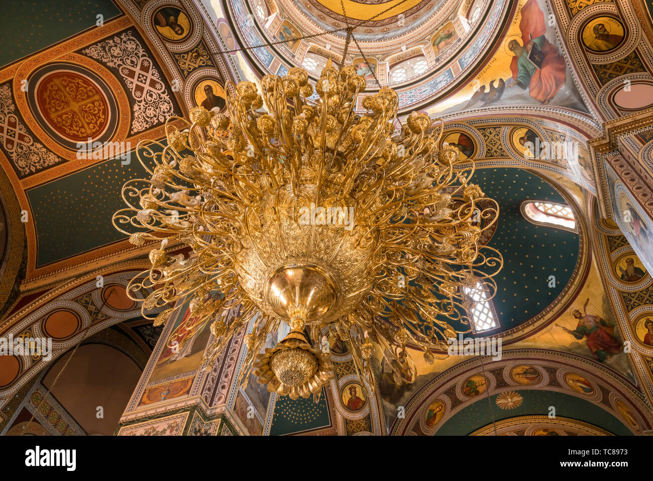 Greek orthodox church interior hi-res stock photography and images - Alamy