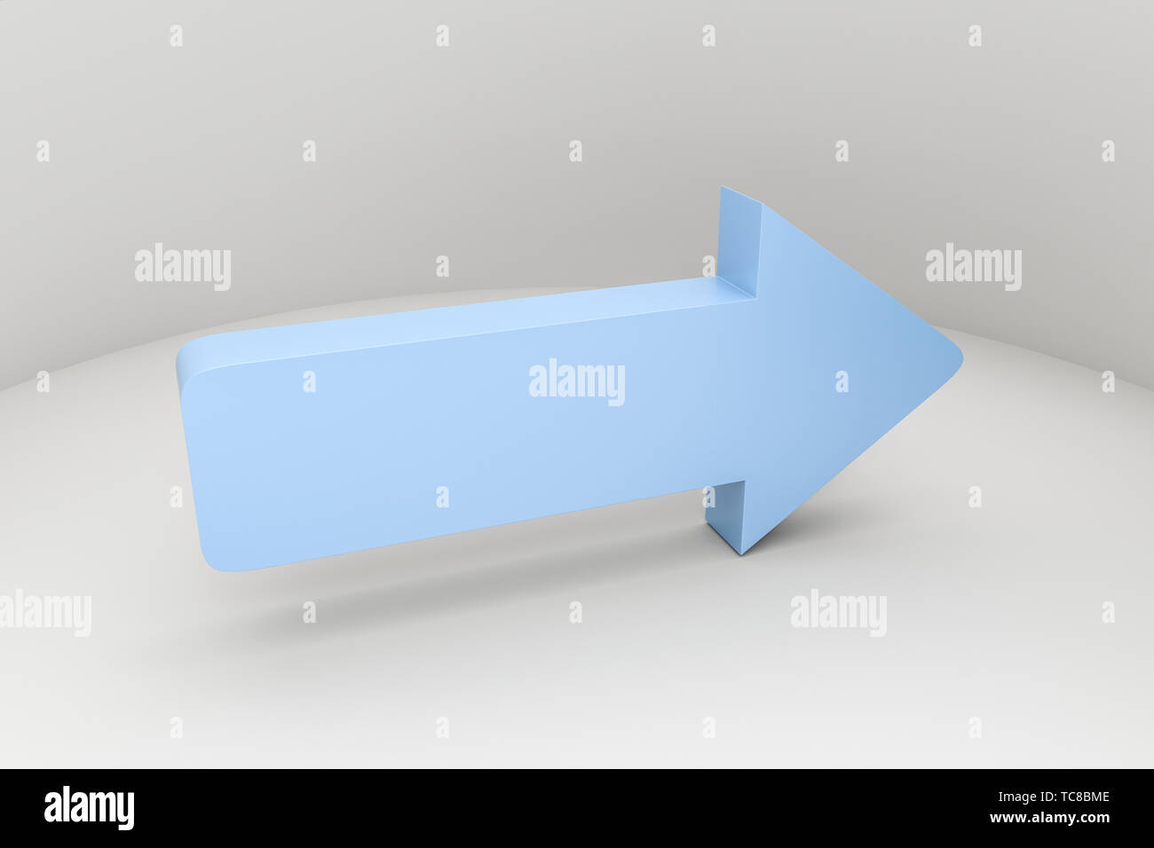 Three-dimensional rendering, arrow model creative background, direction ...