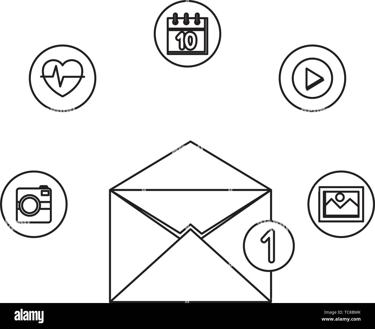 Photographic envelope Stock Vector Images - Alamy