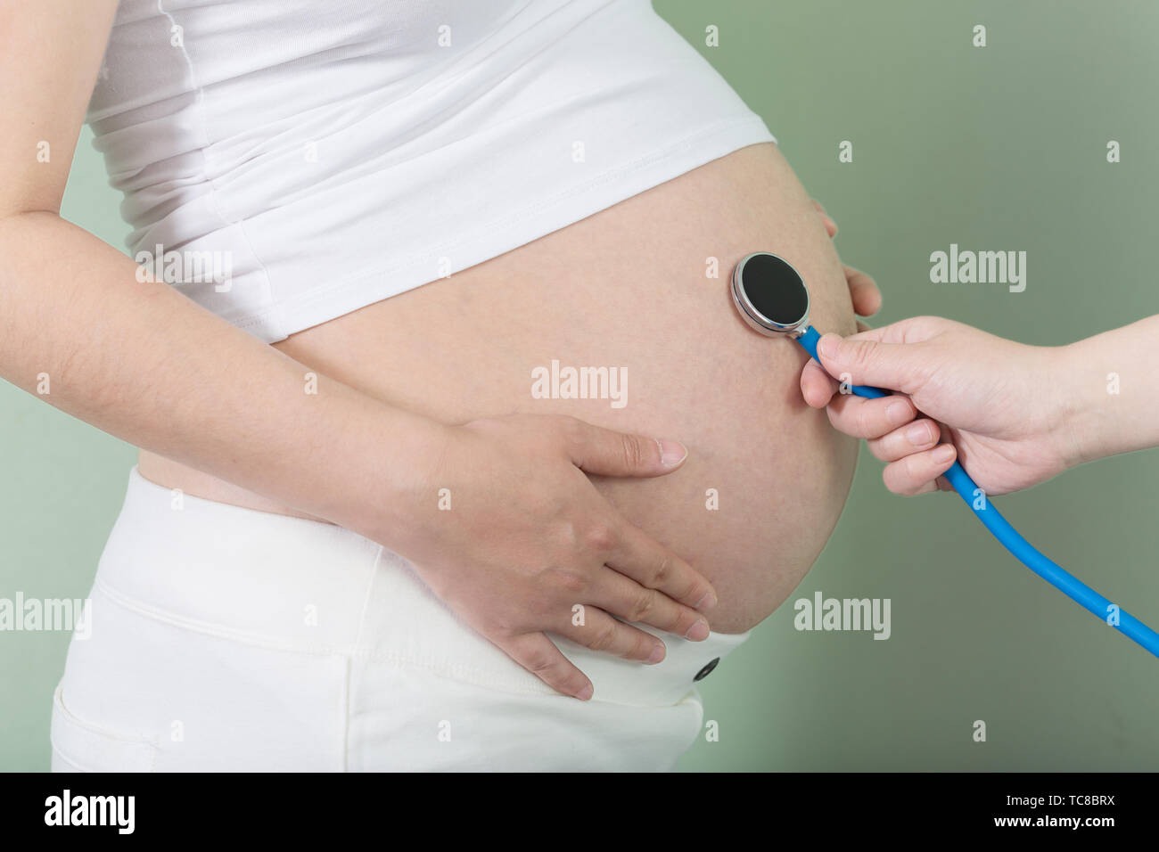 young woman pregnant- medical checkup Stock Photo - Alamy