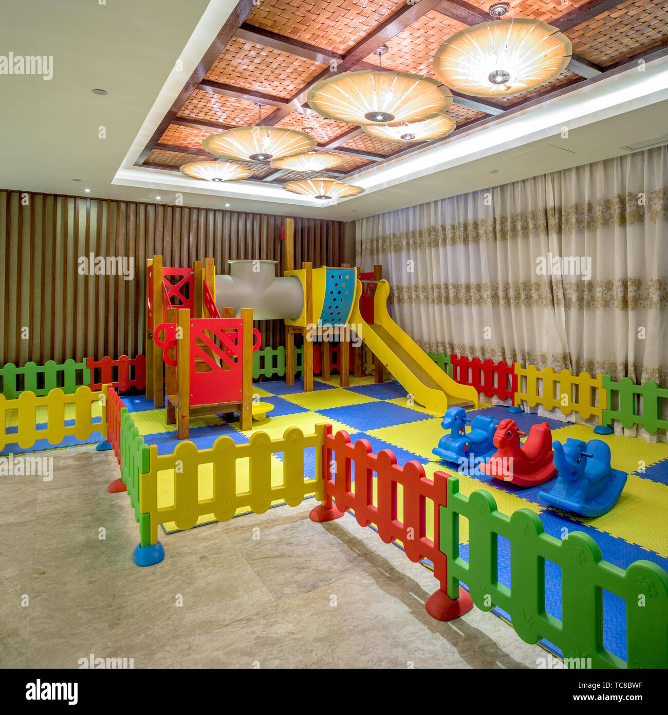 Empty daycare interior children hi-res stock photography and images - Alamy