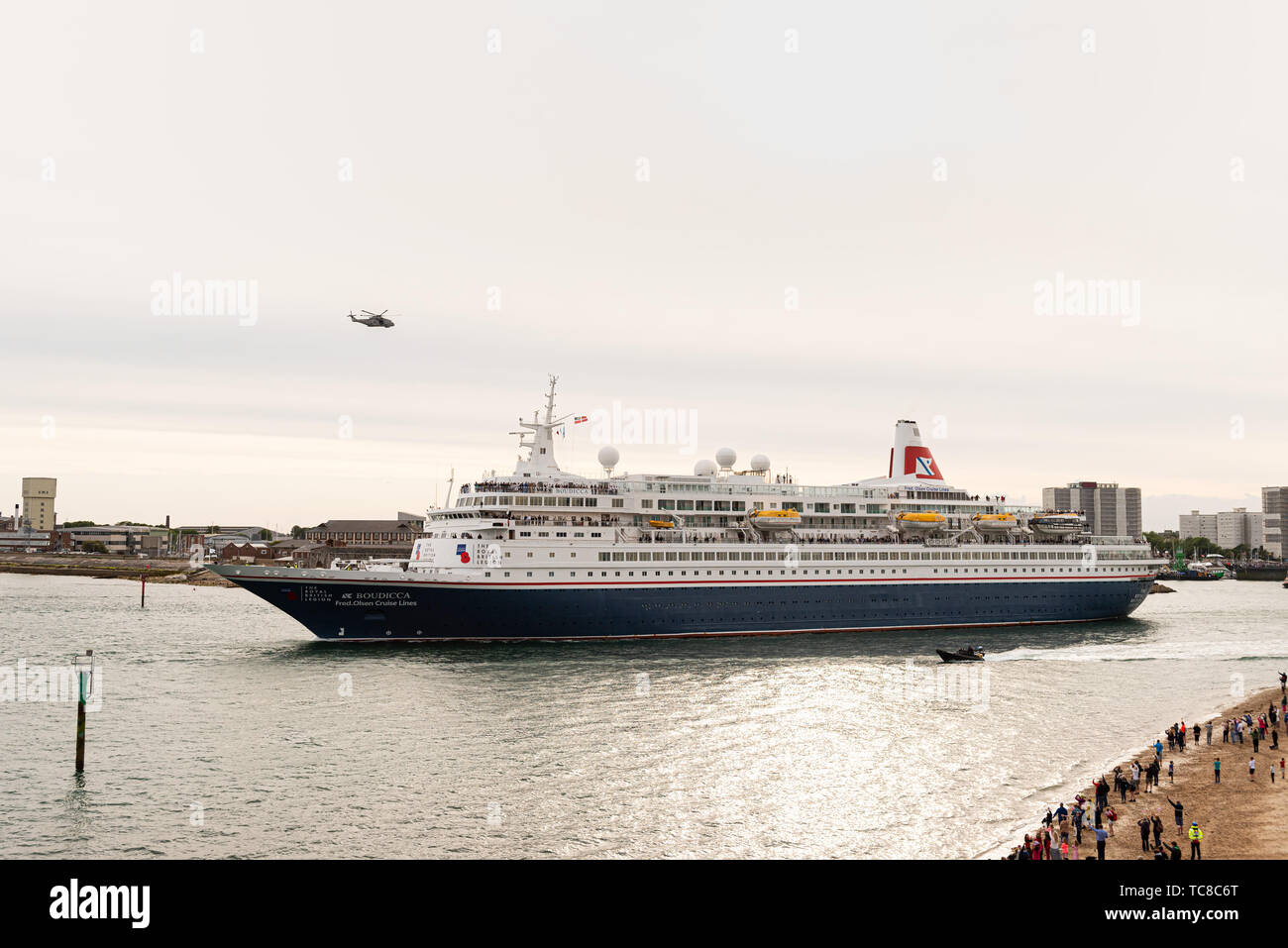 Portsmouth Harbour, Hampshire, UK, 5 June 2019, D-Day 75 National ...