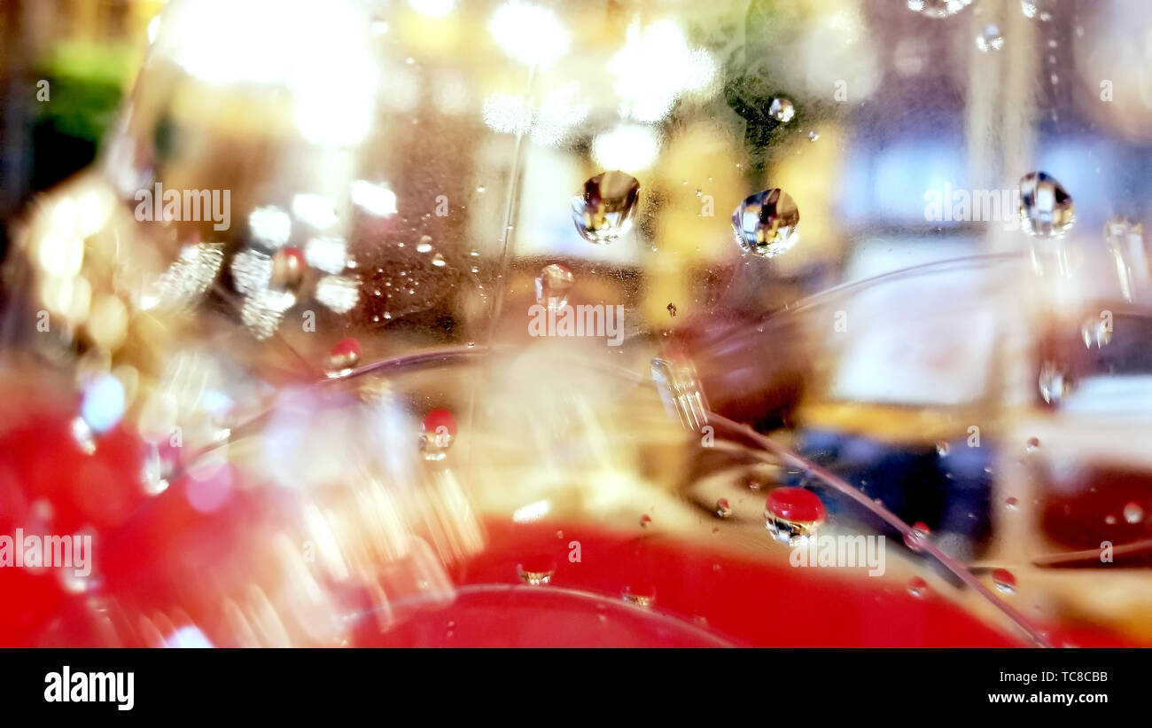 Neon lights under a large aperture Stock Photo - Alamy