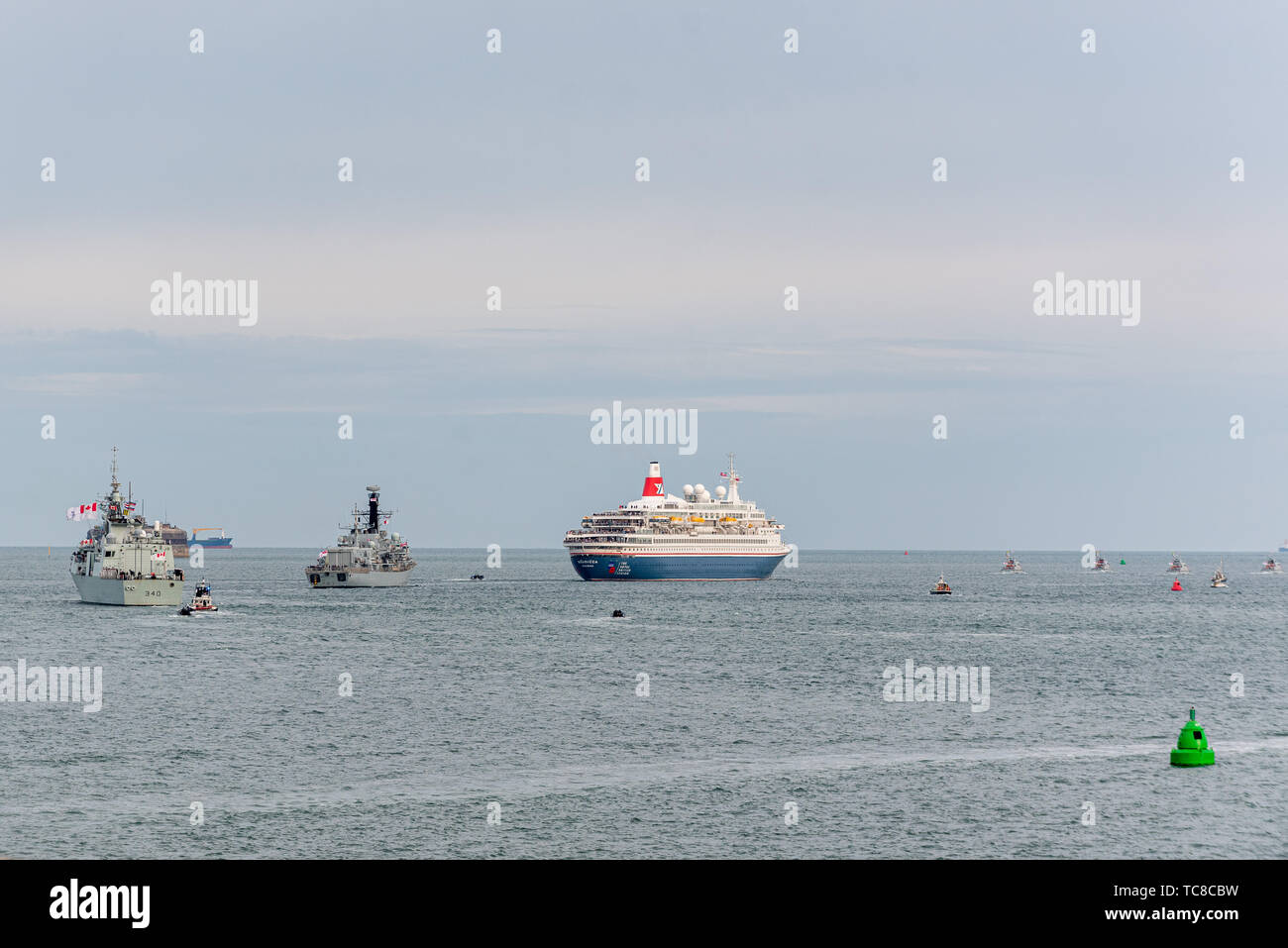 Portsmouth Harbour, Hampshire, UK, 5 June 2019, D-Day 75 National ...