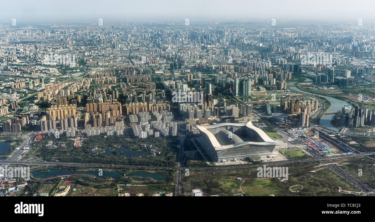 Chengdu aerial hi-res stock photography and images - Alamy