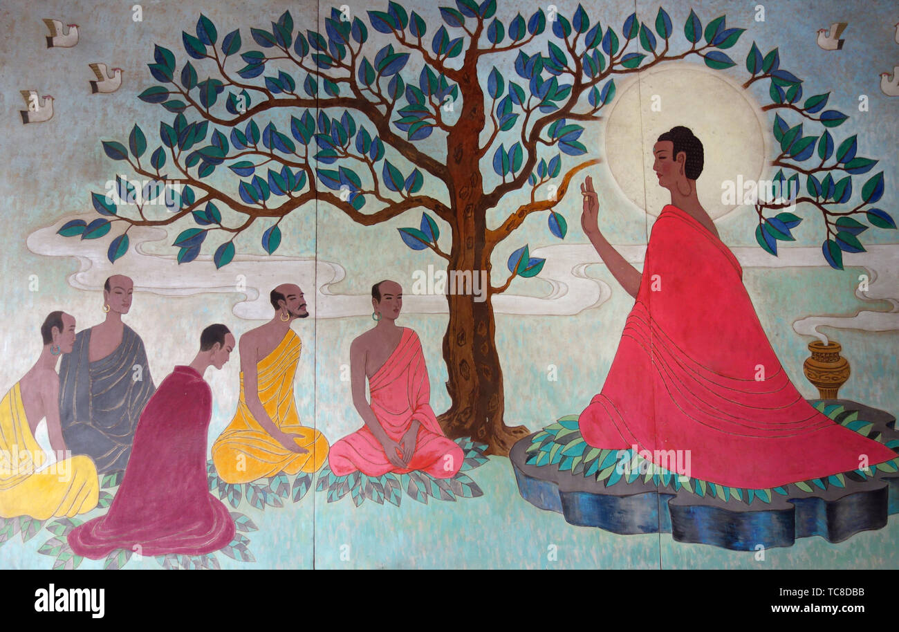 Sakyamuni mural hi-res stock photography and images - Alamy