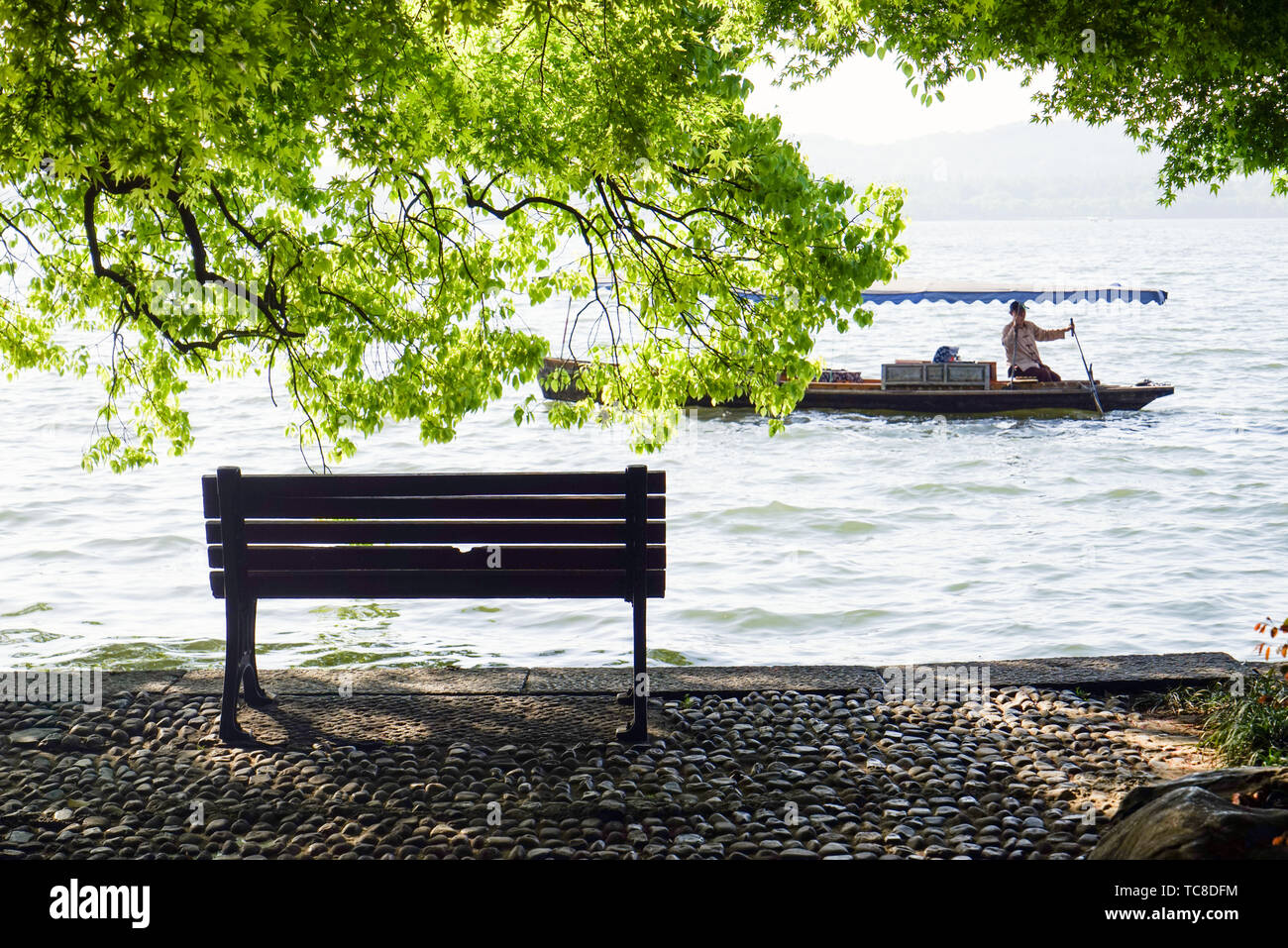 Spring color of West Lake Scenic Area Stock Photo - Alamy