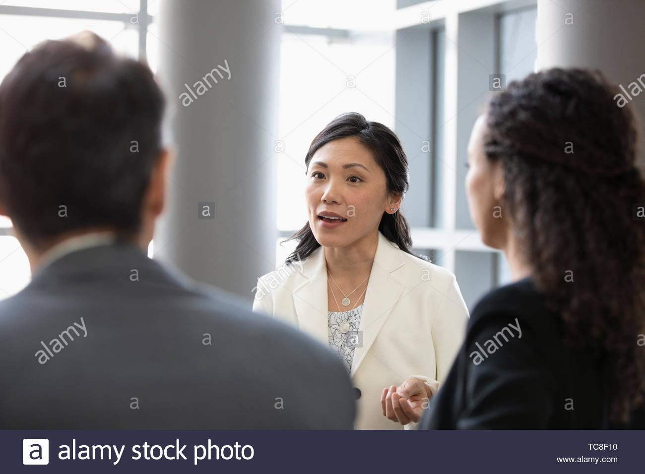 People talking in meeting hi-res stock photography and images - Alamy