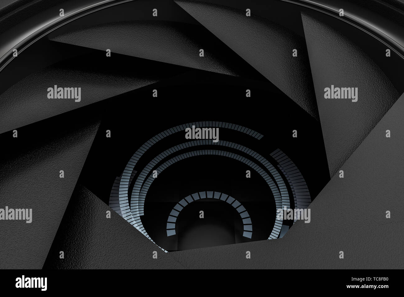 Three-dimensional rendering, lens rendering close-up, tech-sensitive ...