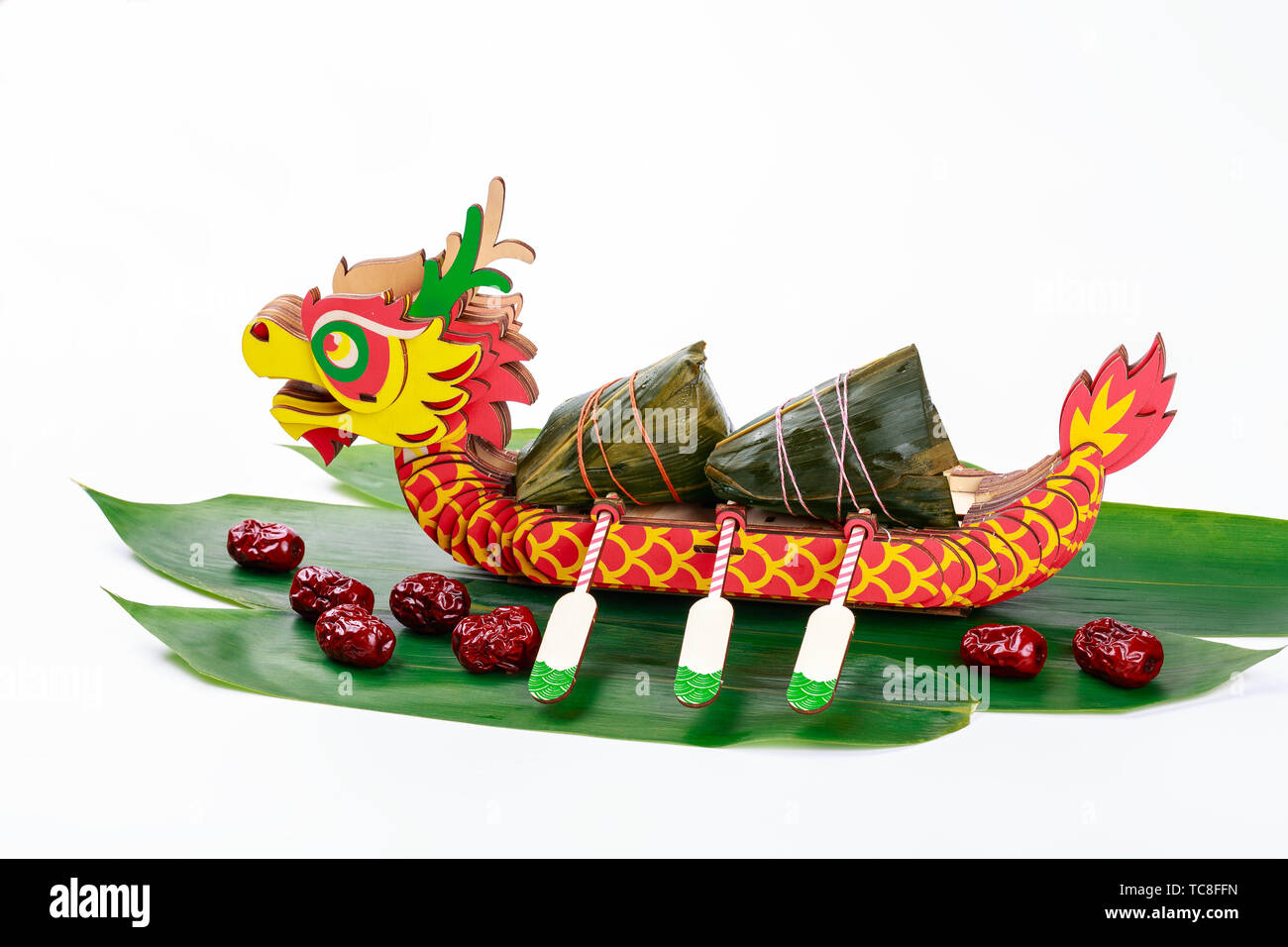 Dragon Boat Festival Zongzi Dragon Boat Stock Photo - Alamy