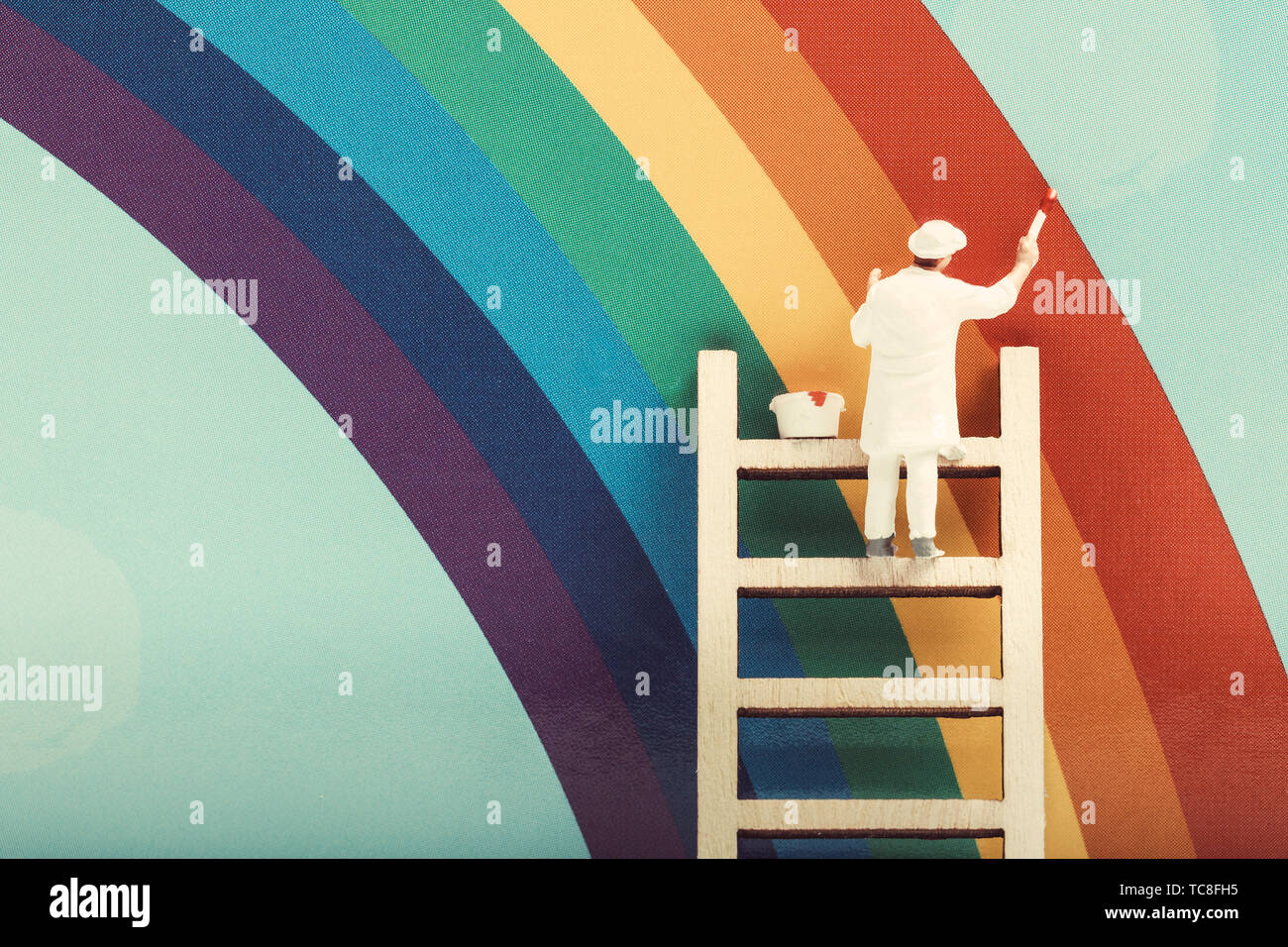 Microscopic creativity (no need for portrait real rights Stock Photo ...