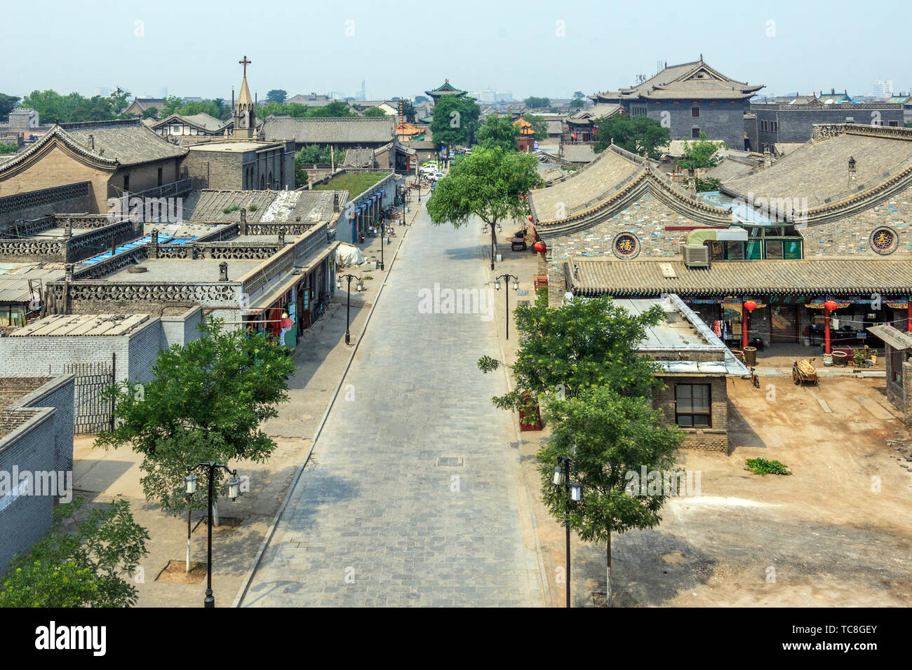 Pingyao ancient town ancient buildings hi-res stock photography and ...