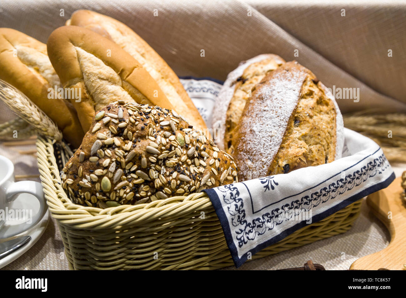 Full wheat bread still life close-up Stock Photo - Alamy