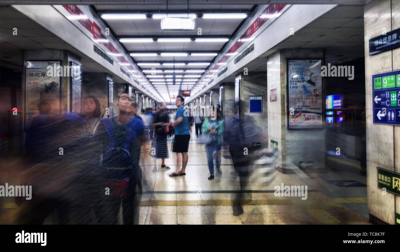People who take the subway Stock Photo - Alamy