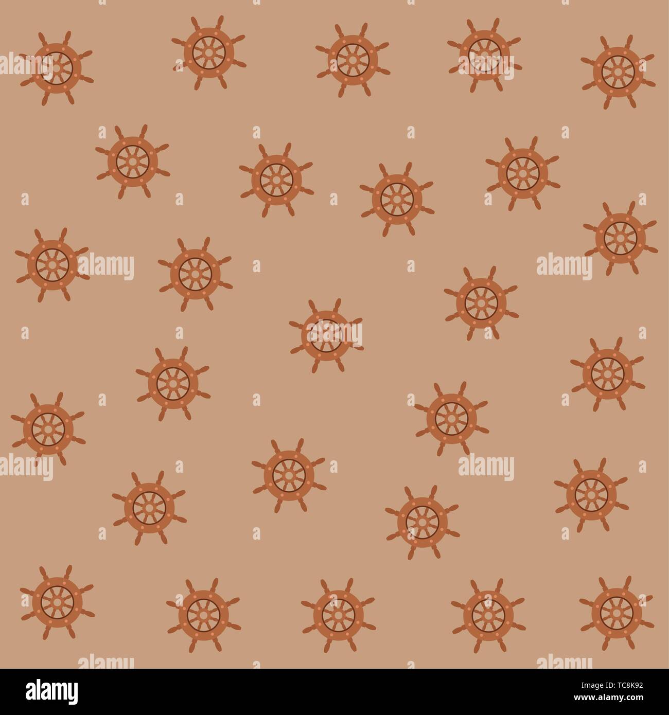 Ship steering wheel pattern background Stock Vector Image & Art - Alamy