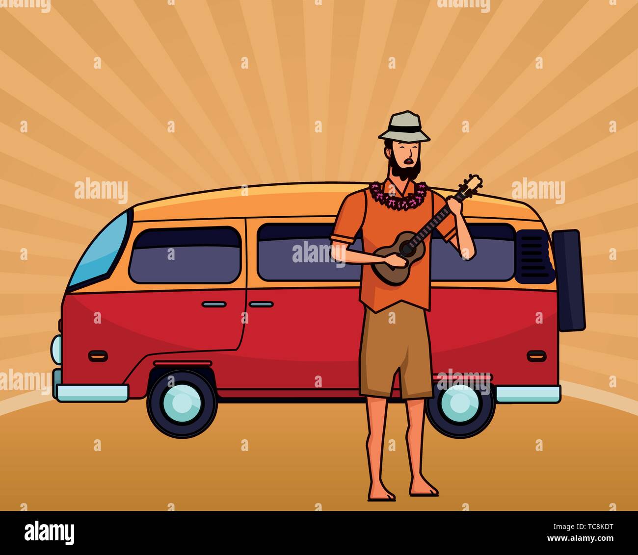 Young man in summer time cartoon Stock Vector Image & Art - Alamy