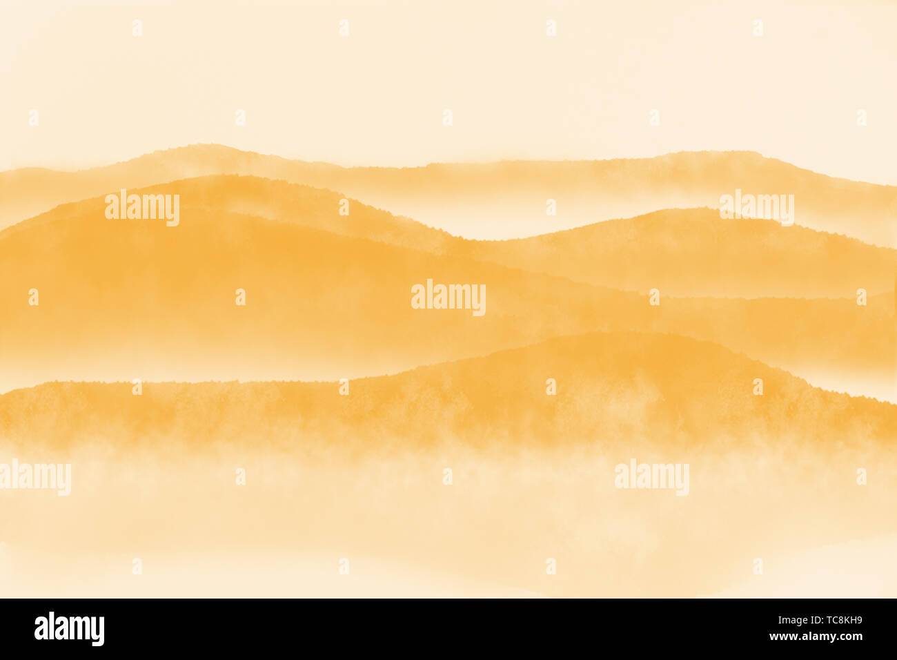 Chinese style landscape painting Stock Photo - Alamy
