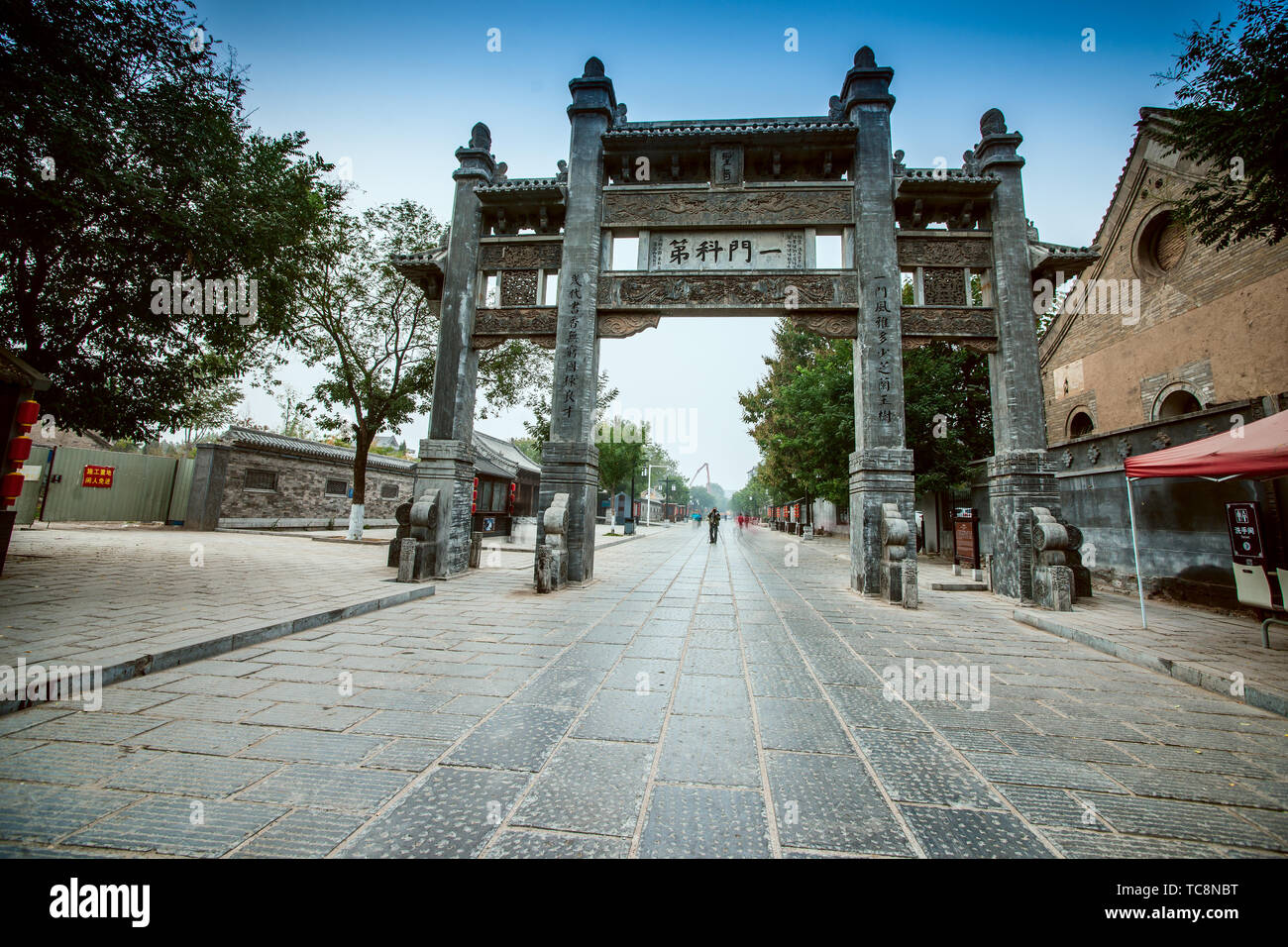 Photographed in the ancient city of Qingzhou, Shandong Province Stock ...