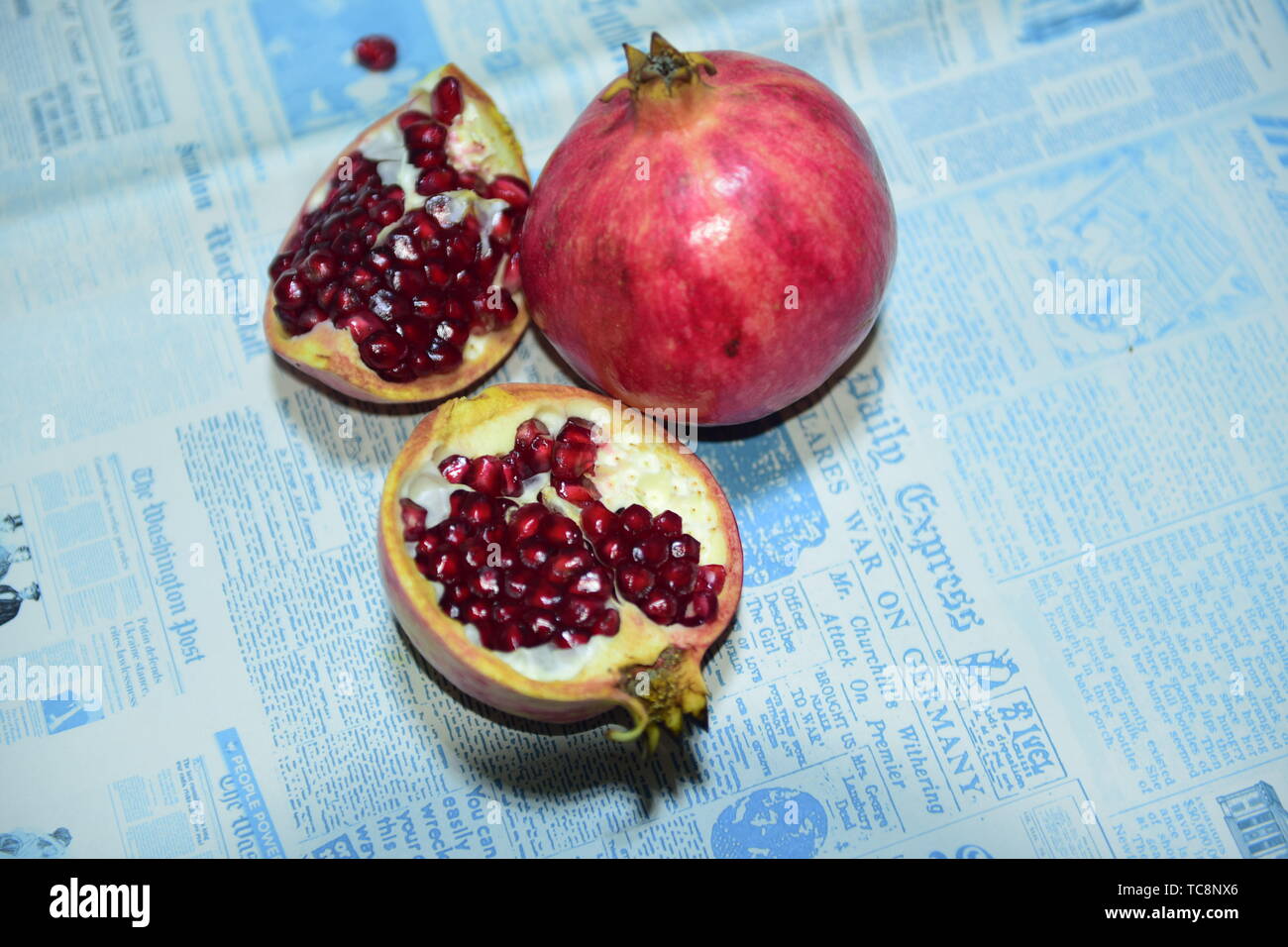Soft seed pomegranate Stock Photo - Alamy