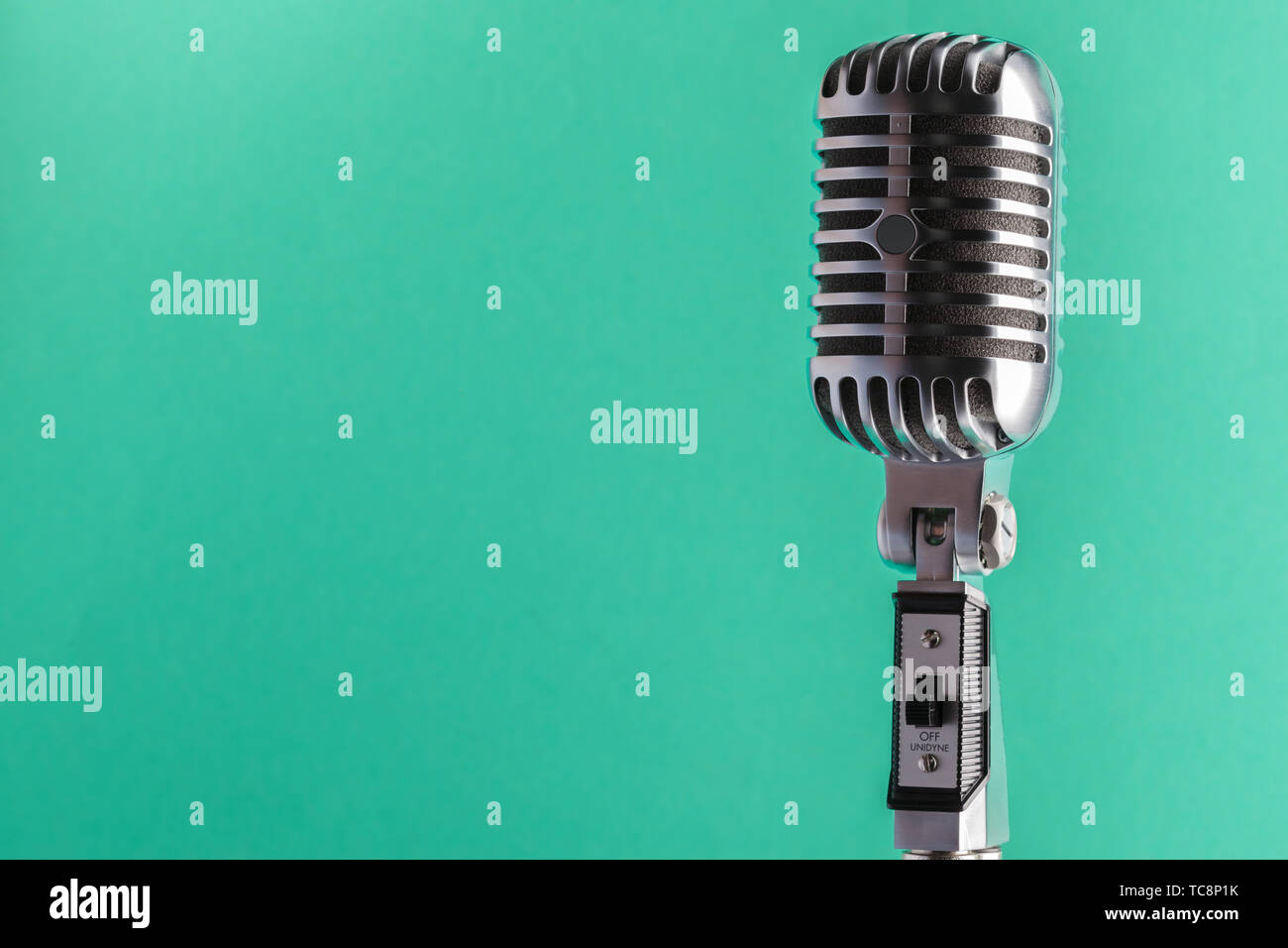 audio microphone retro style Stock Photo - Alamy