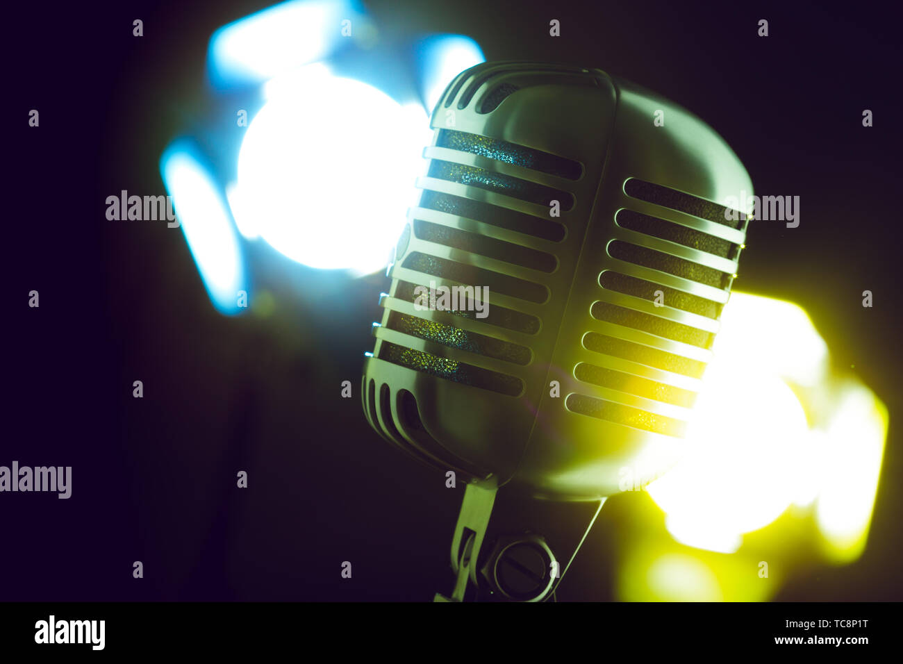 audio microphone retro style Stock Photo - Alamy