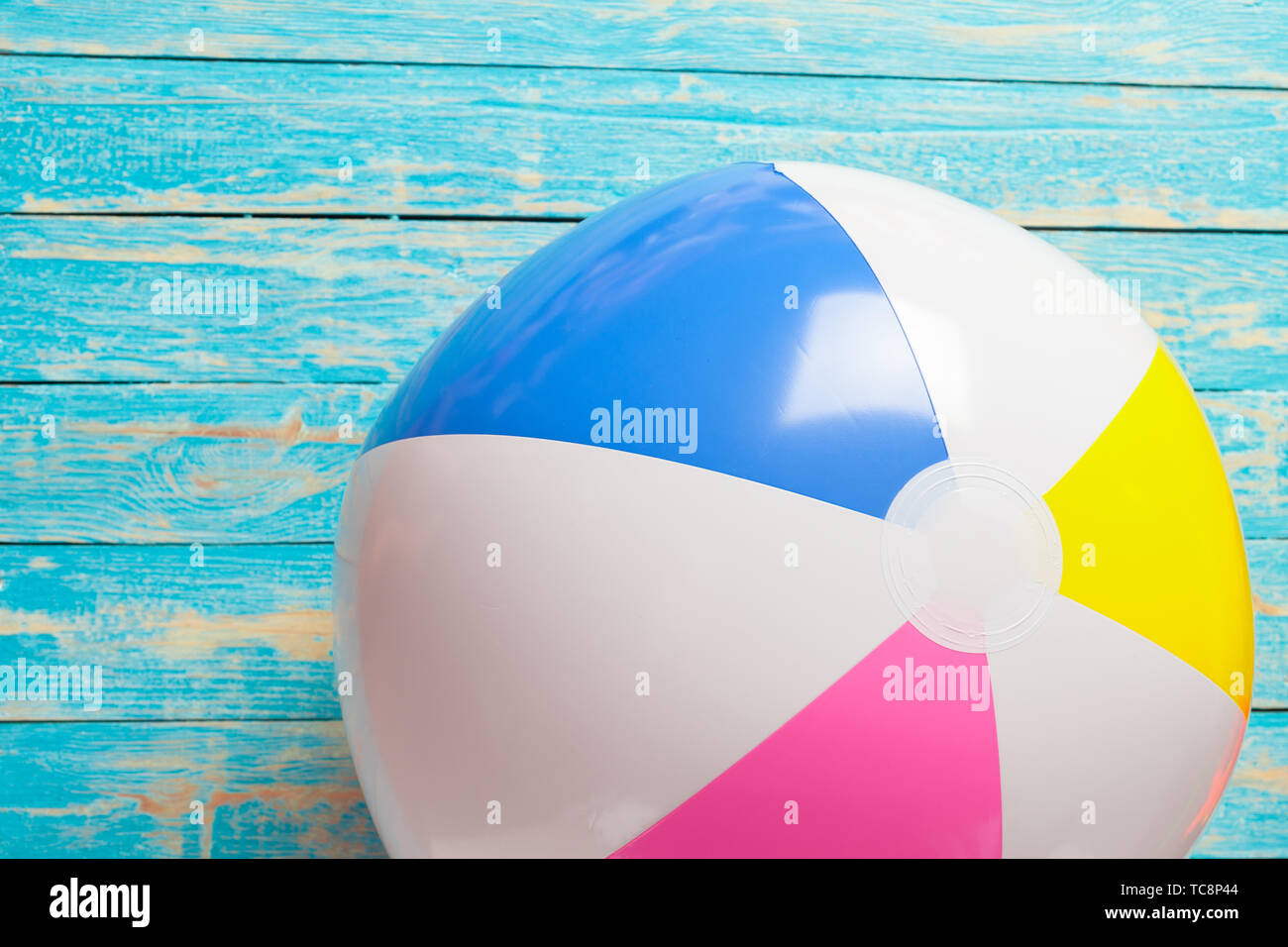 Colorful beach ball Stock Photo - Alamy