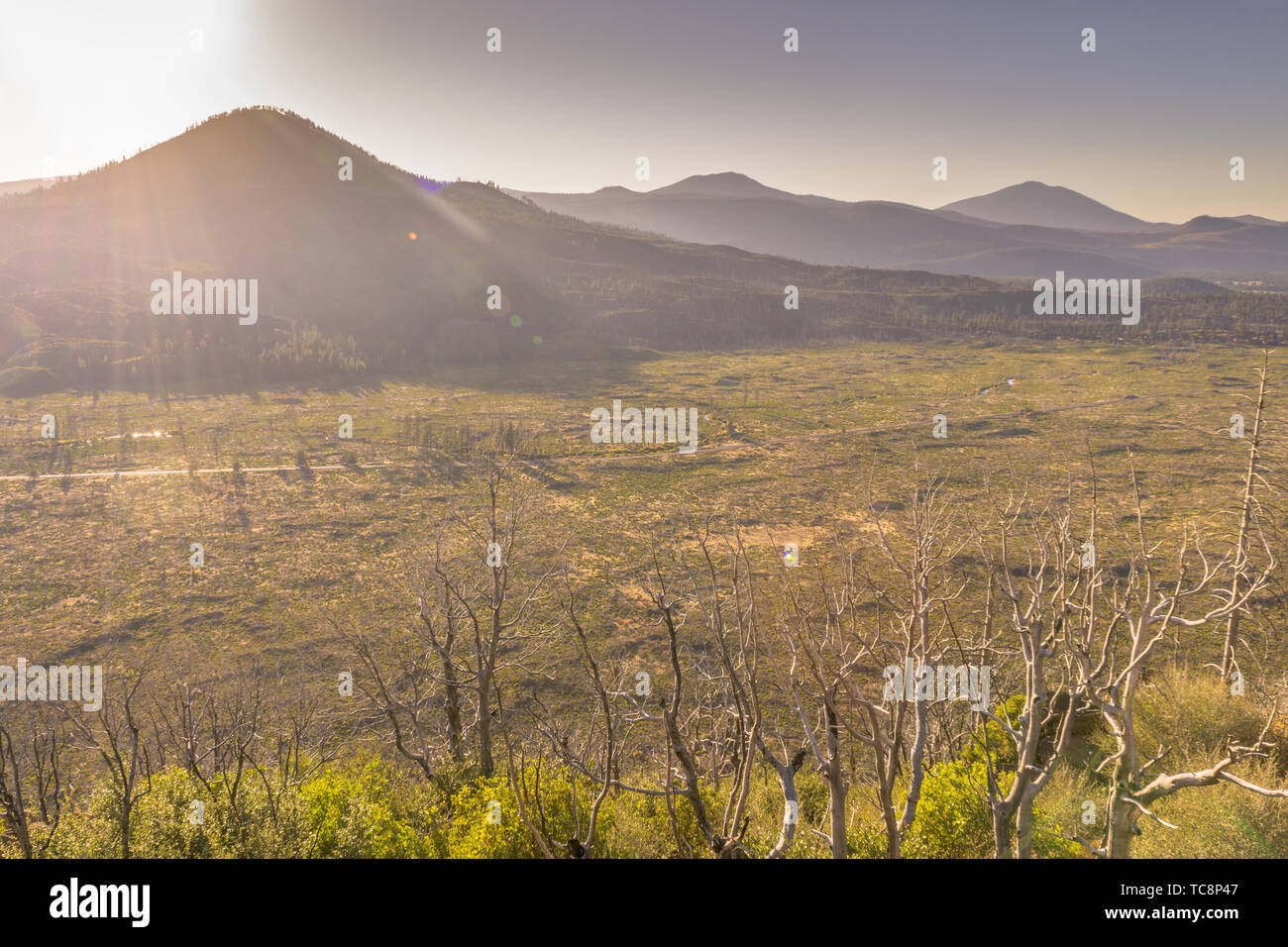 mountains valley landscape Stock Photo - Alamy
