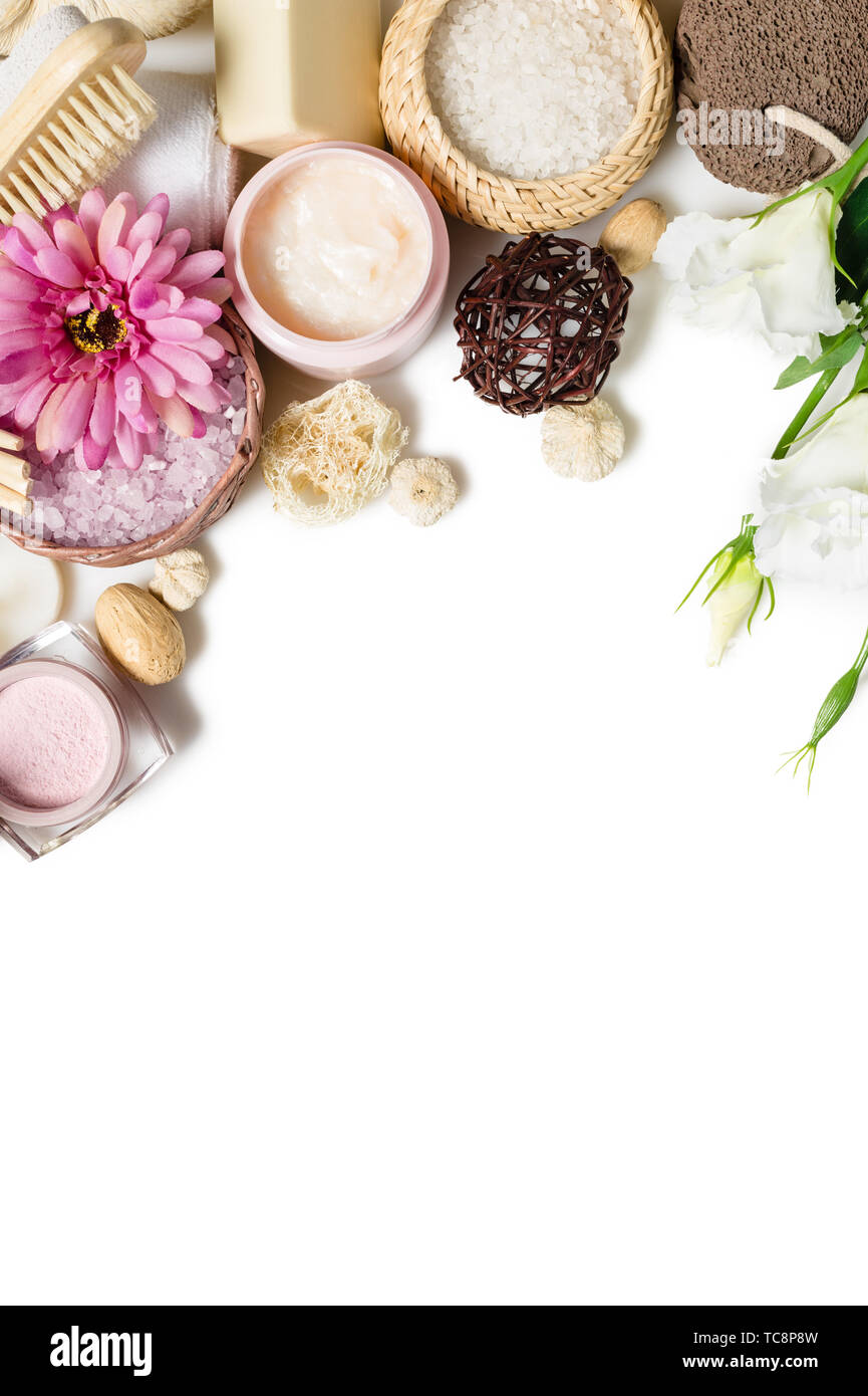 Beautiful spa setting Stock Photo - Alamy