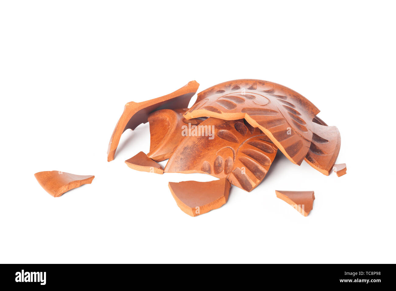 Broken pot plant Cut Out Stock Images & Pictures - Alamy