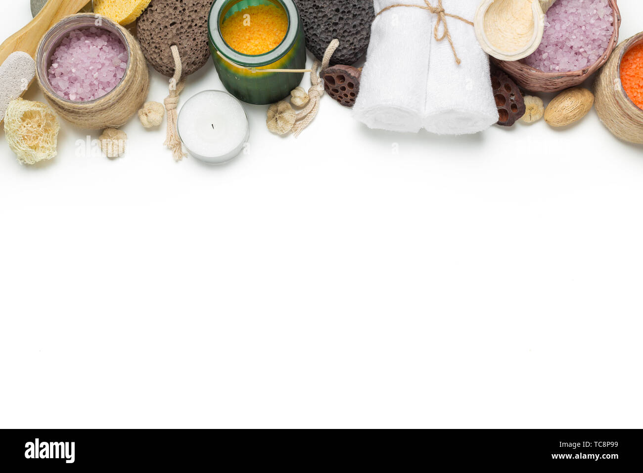 spa concept isolated on white Stock Photo - Alamy