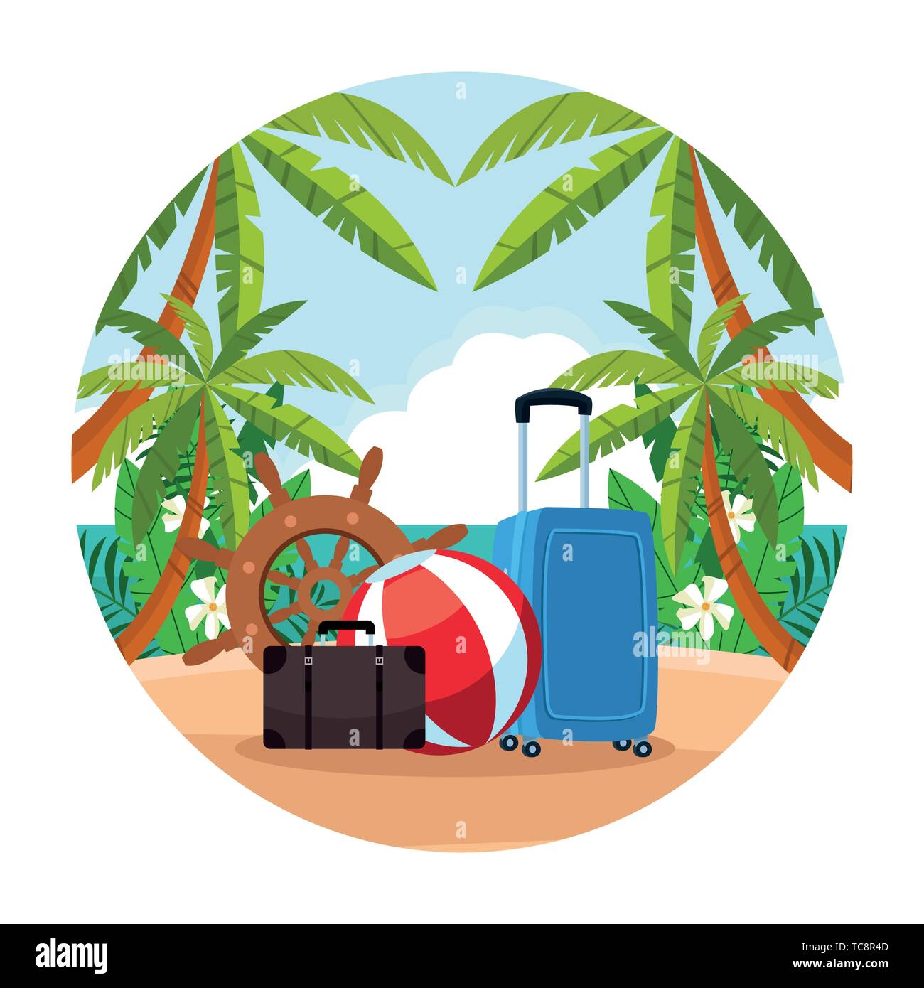 Summer vacations and travel cartoons Stock Vector Image & Art - Alamy