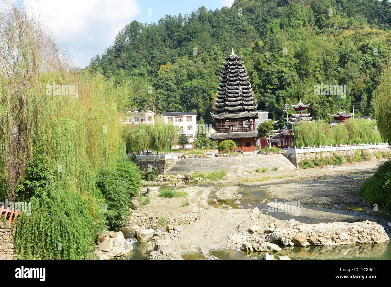 pagodas of the Dong people Stock Photo - Alamy