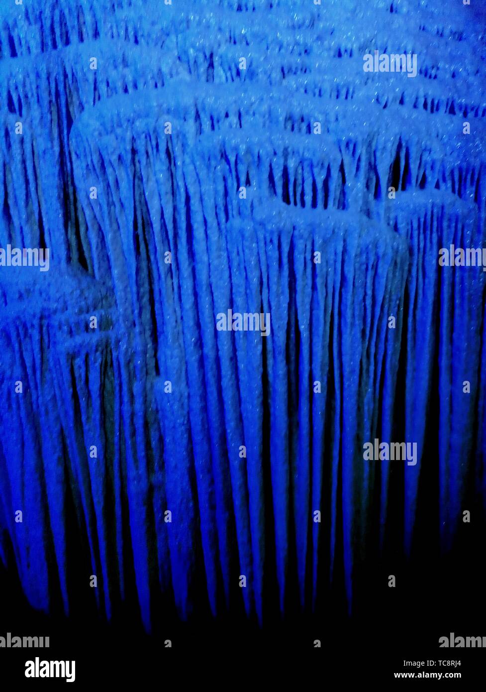 Blue karst cave Stock Photo - Alamy