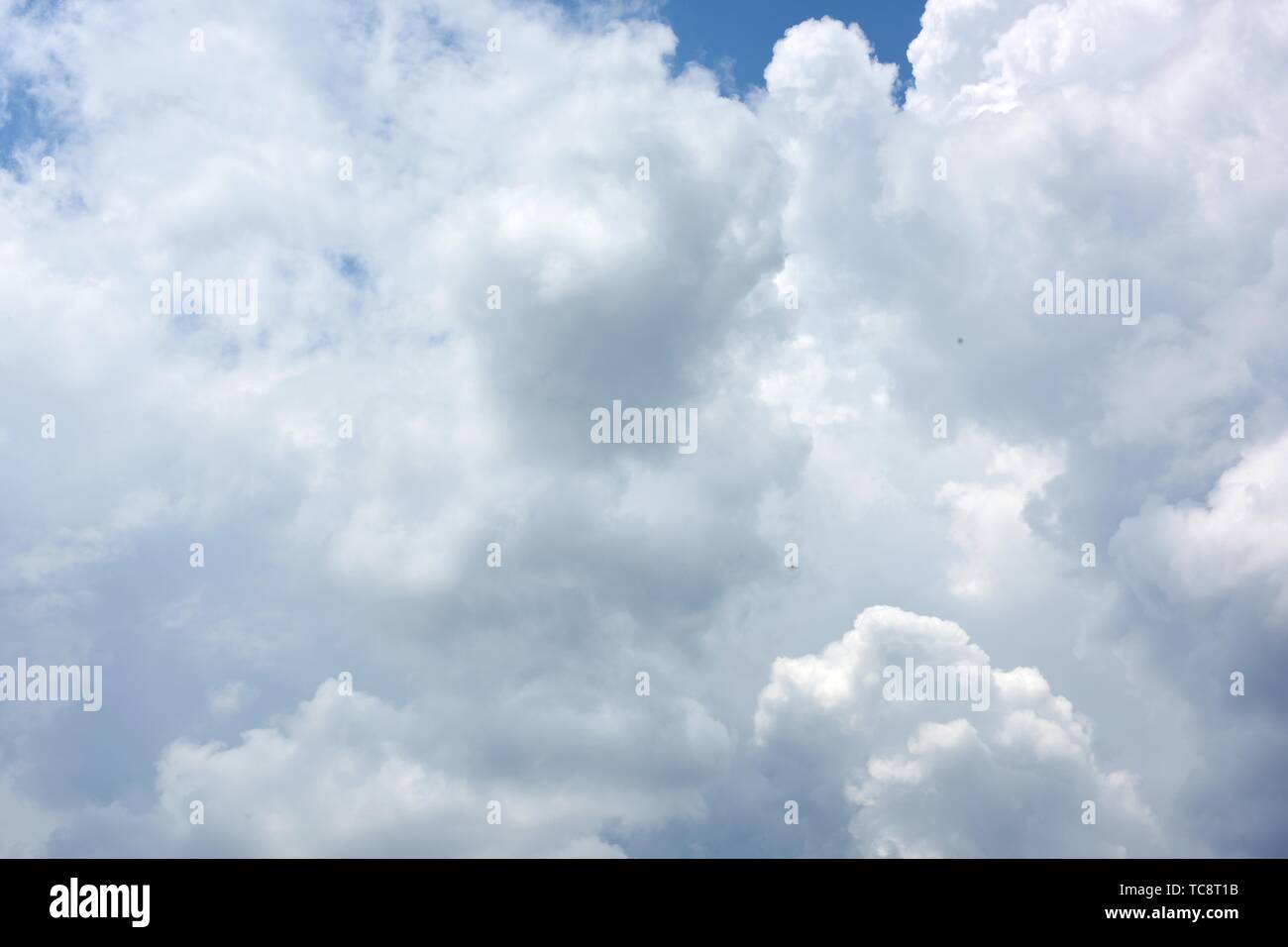 Blue sky, white clouds, high-definition material Stock Photo - Alamy