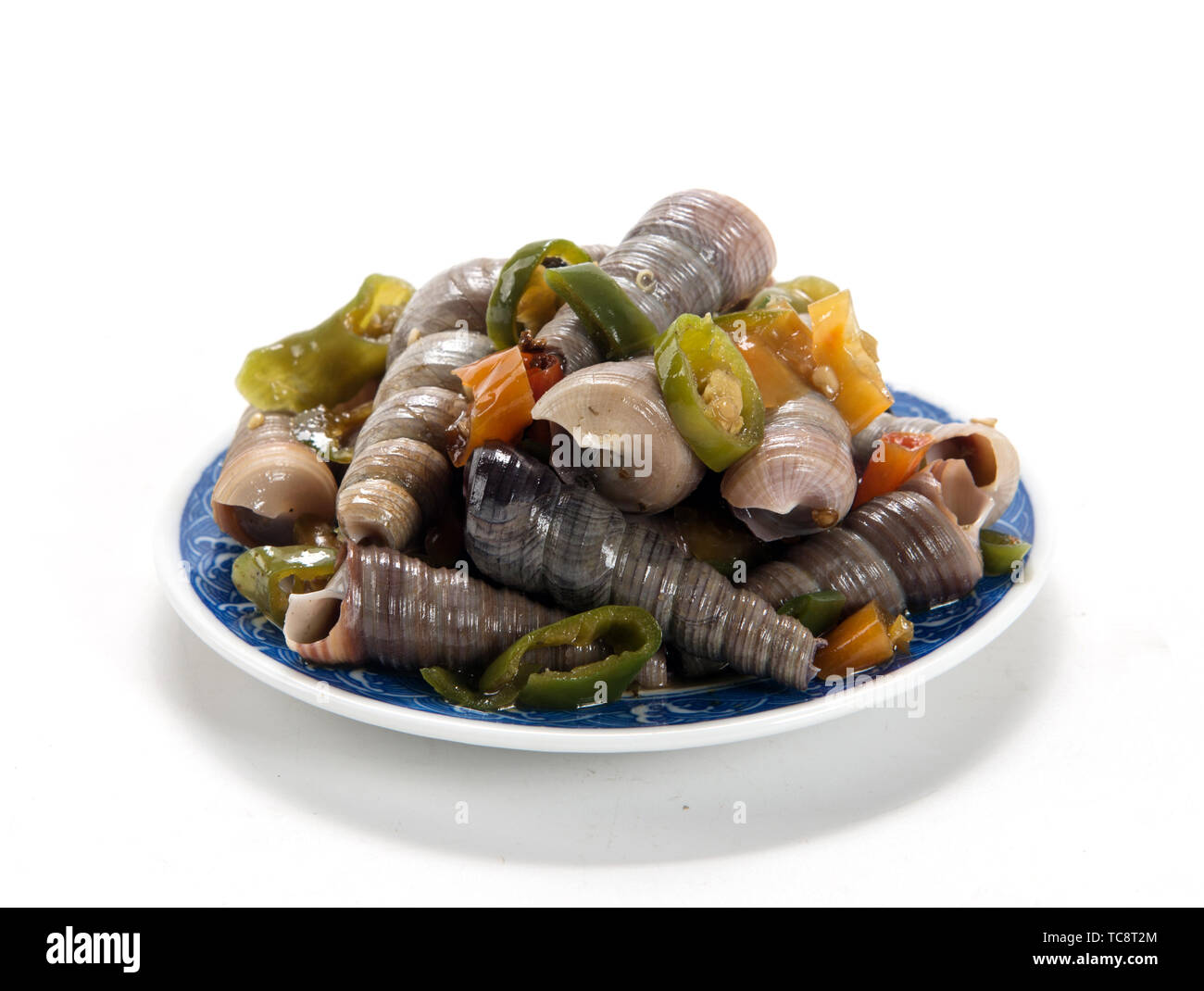 Spicy seafood snail Stock Photo - Alamy