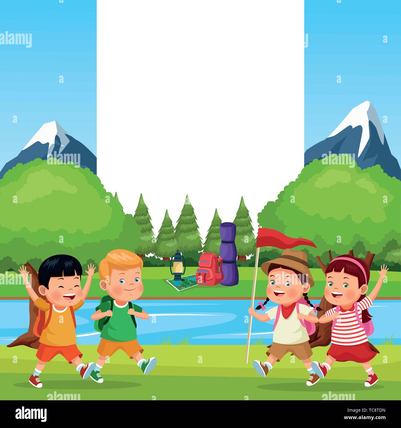 children on school field trip Stock Vector Image & Art - Alamy