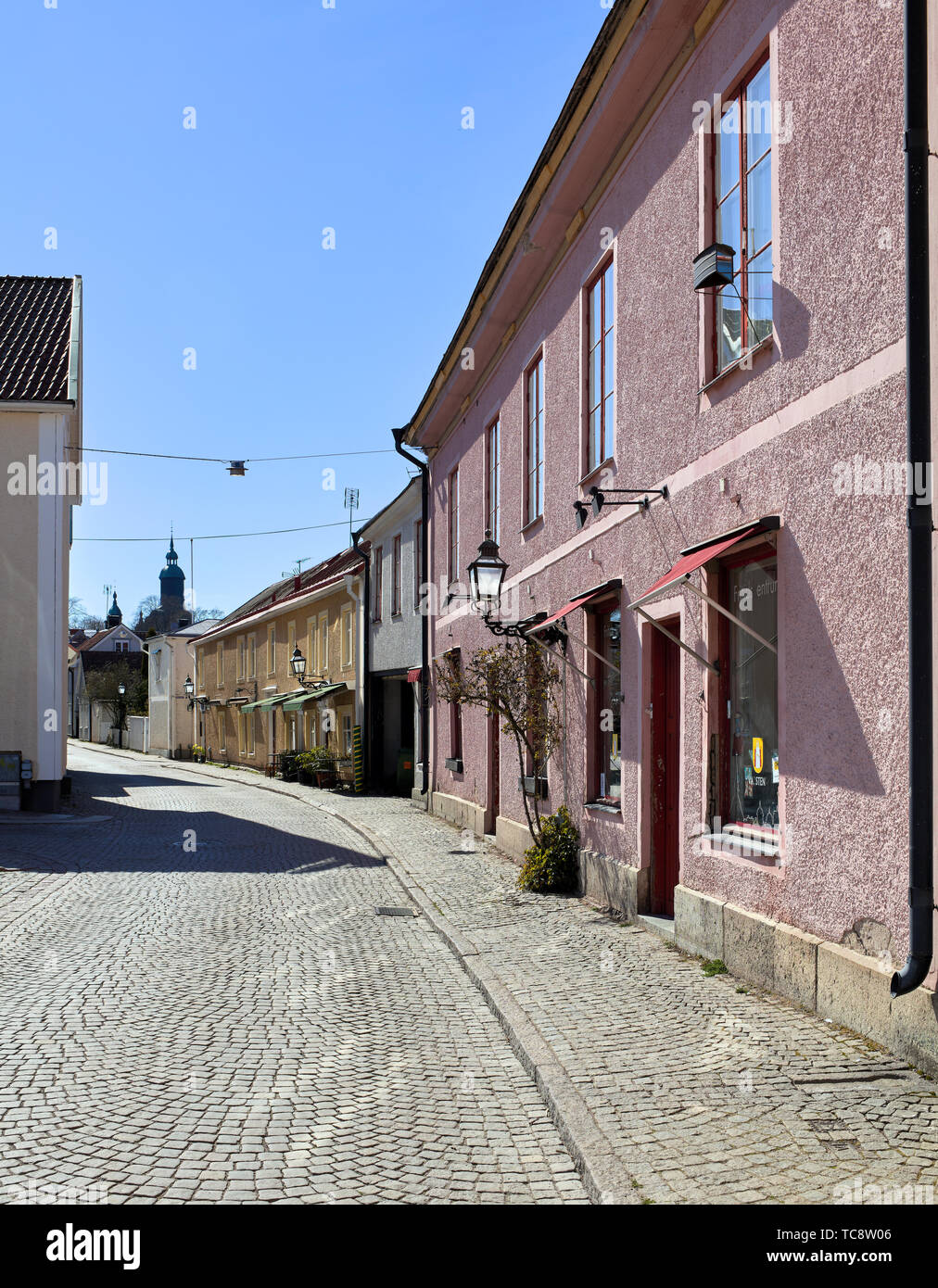 Storgatan, Vadstena, Sweden Stock Photo - Alamy