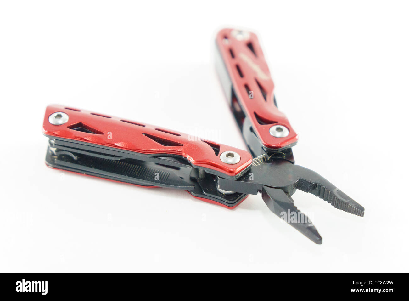 red handled pliers Stock Photo - Alamy