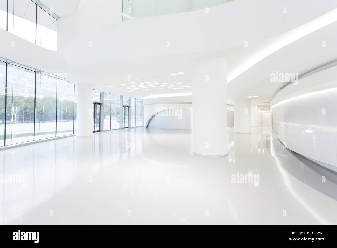 Office building office building inside futuristic - boolalways