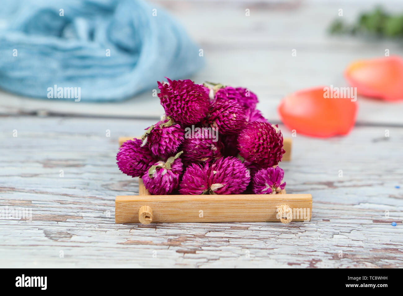 Thousand-day red flower tea Stock Photo - Alamy