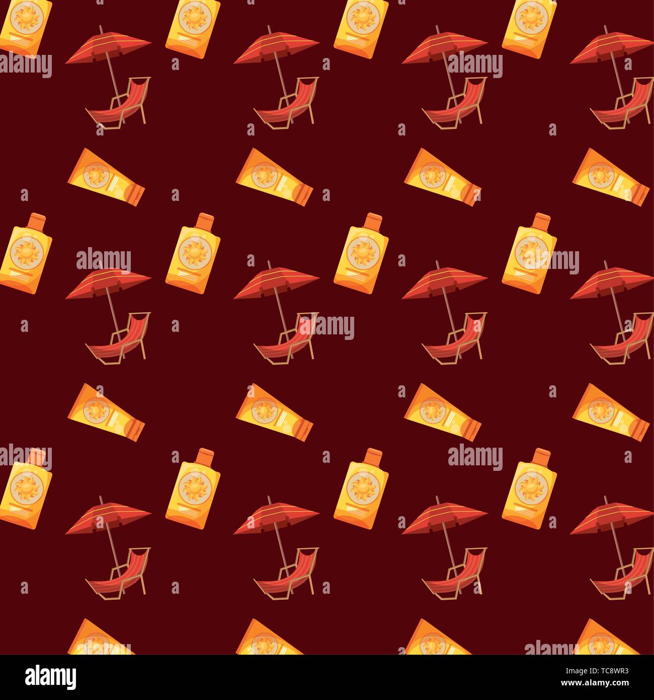 Summer and beach pattern background Stock Vector Image & Art - Alamy