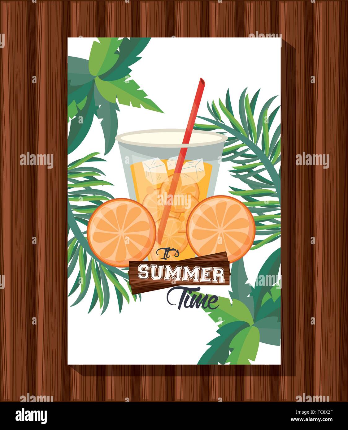 Summer time card and poster Stock Vector Image & Art - Alamy