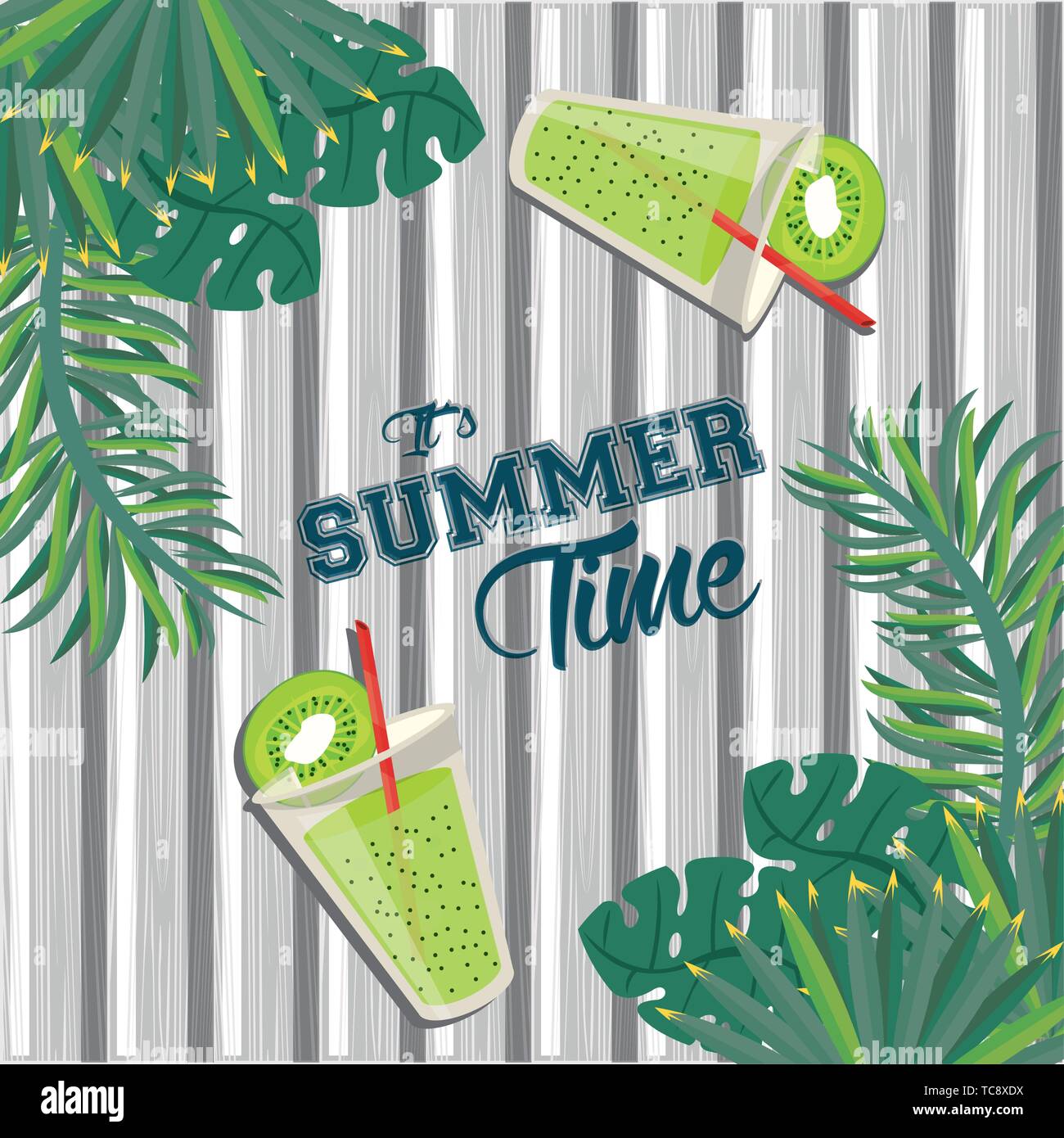 Summer time card and poster Stock Vector Image & Art - Alamy