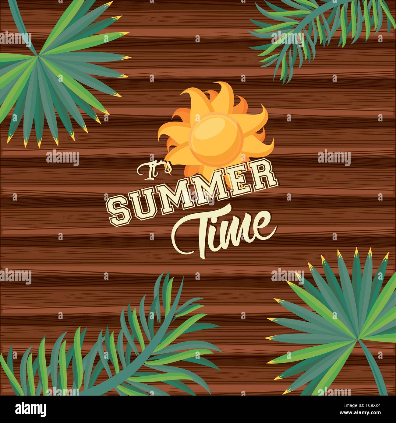 Summer time card and poster Stock Vector Image & Art - Alamy