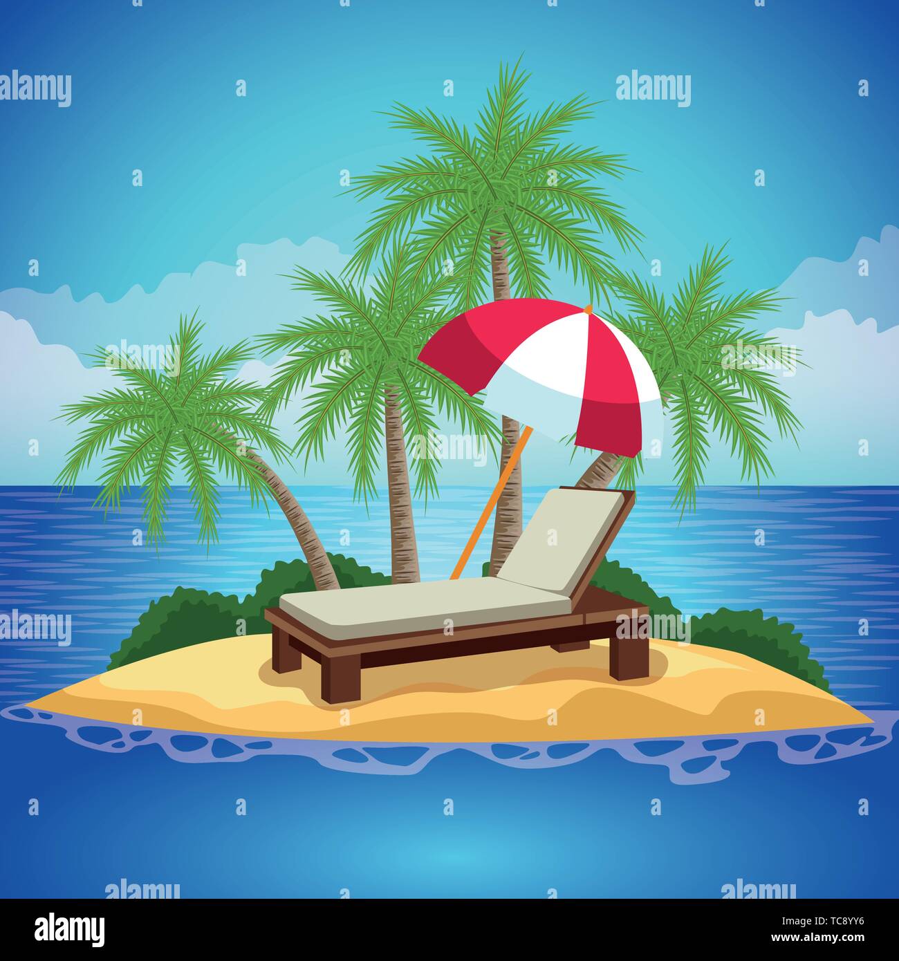 Summer beach and travel cartoons Stock Vector Image & Art - Alamy