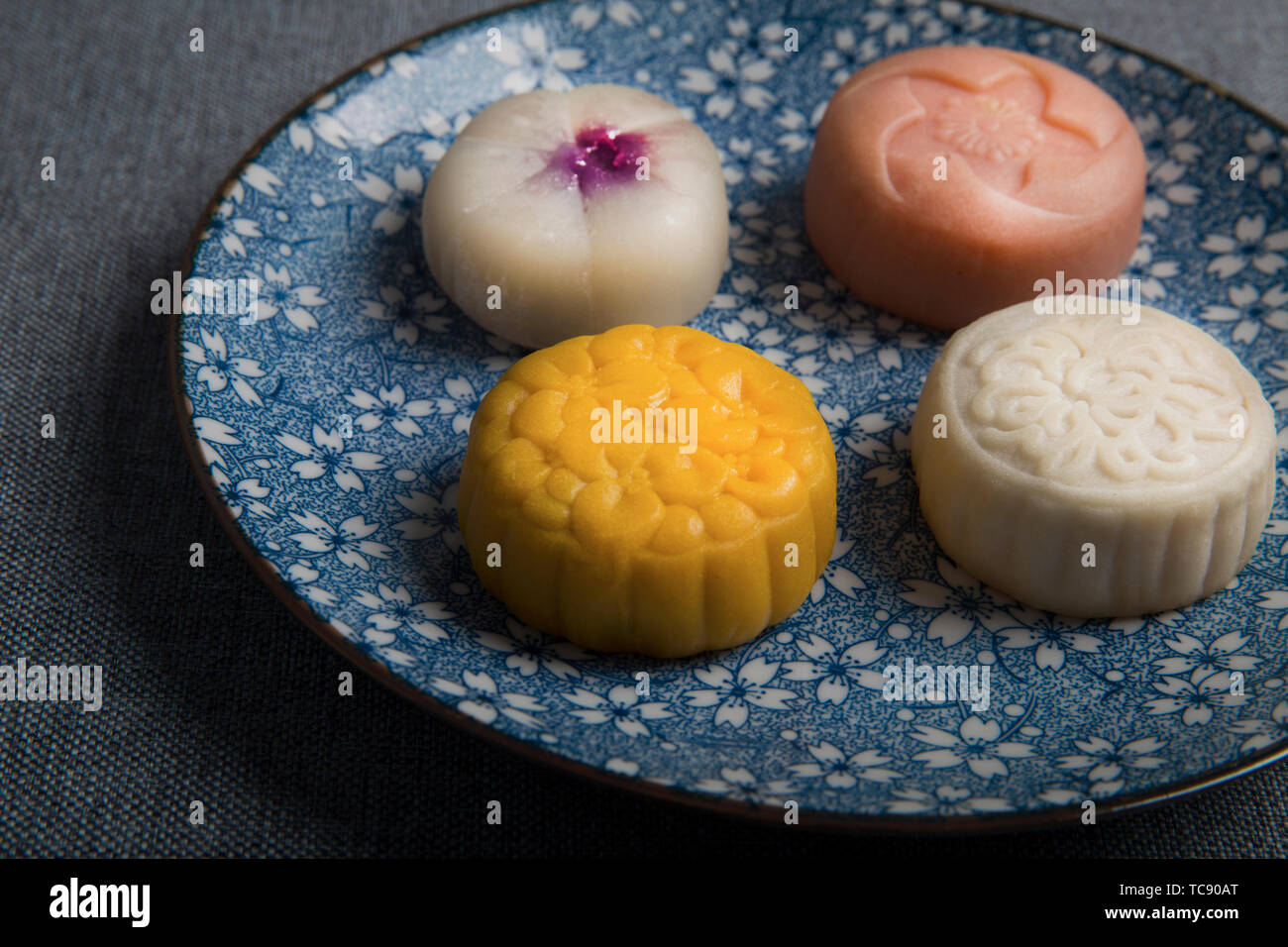 New color mooncakes Stock Photo - Alamy